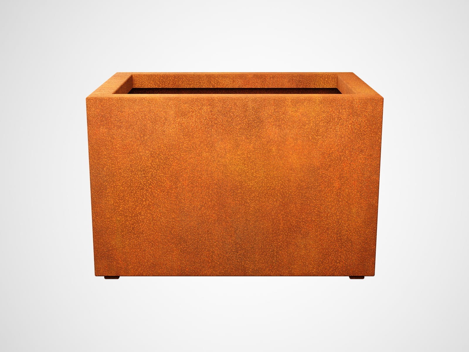 DONICA METALOWA – CORTEN LARGO 5 90x60x60 - Donice z Cortenu - ECARTO